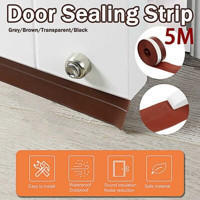Dust Blocker Flexible Door Noise Draft Weatherstripping Wind