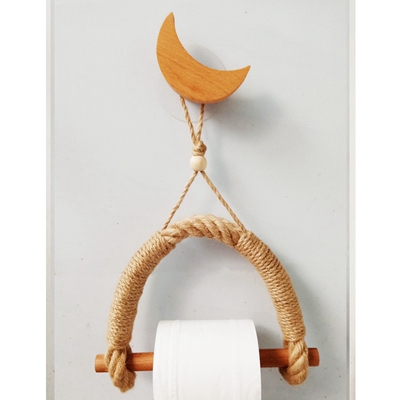 Childlike Roll Paper Holder Towel Hanging Rope Rack Wall Mou
