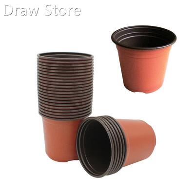 10PCS Plastic Nursery Pot Plant Flower Seedlings Pots Lightw
