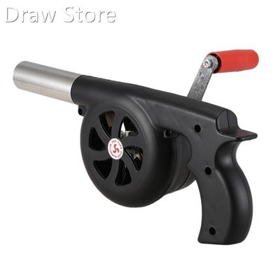 Hand-Cranked Barbecue Blower BBQ Fan 适用于 Outdoor Camping