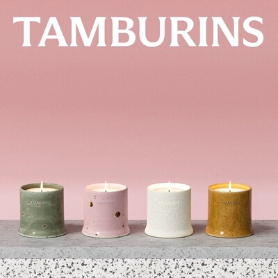 韩国tamburins香薰蜡烛210g精致极简高级氛围感生日礼物陶瓷烛台