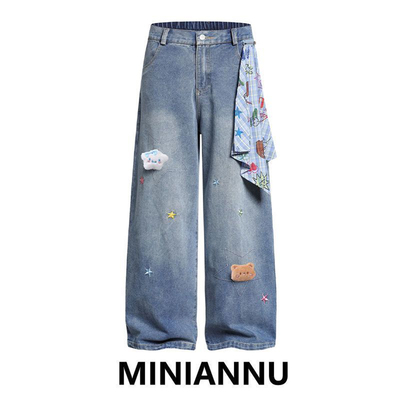 特大码胖mm高腰宽松显瘦百搭裤子