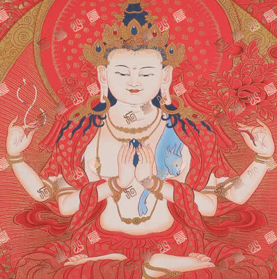 D97菩萨Bodhisattva唐卡绘画高清电子图片喷绘临摹素材