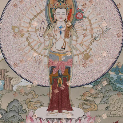 D35菩萨Bodhisattva唐卡绘画高清电子图片喷绘临摹素材