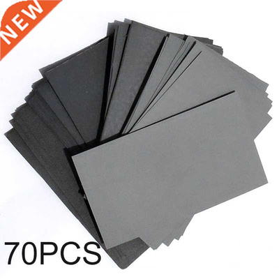 70Pcs Sandpaper Wet/Dry Sanding Paper COMBO 600/800/1000/120