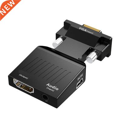 VGA Male to HDMI-compatible Female Converter Support 1080P S