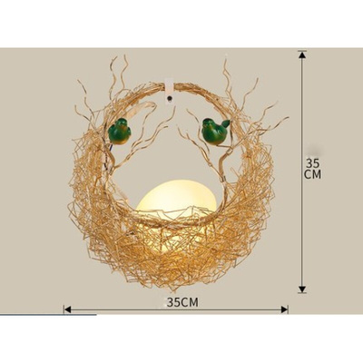 Nordic Personality Nest Wall Lamp led Mirror Light Bedroom L