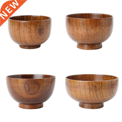 Natural Jujube Wooden Rice Soup Bowl Food Containter