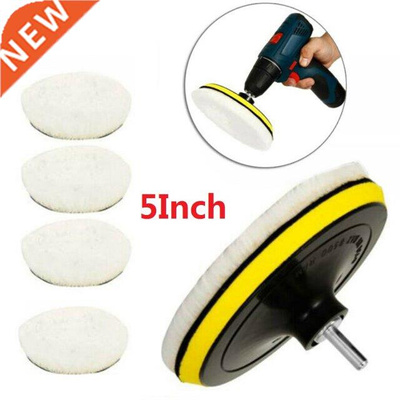 5pcs/set Wool Polishing Buffing Waxing Pad Accessories Wool