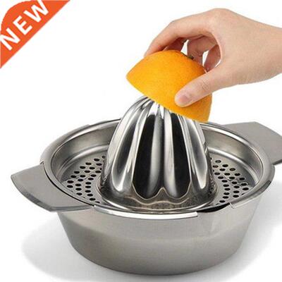 Stainless Steel Manual Juicer Fruit Lemon Squeezer with Bowl