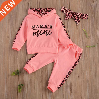 Infant Newborn Baby Girl Clothes Autumn 2022 PCS Sets Leopa