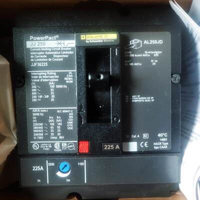 SQUARE JJ250 JJF36225 AL250JD 3P 225A