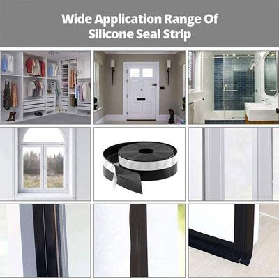 2Pack(5m*2) Silicone Seal Strip Weather Stripping Door Windo