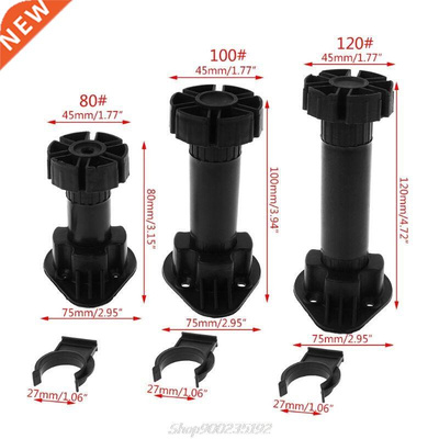 4pcs Adjustable Height Cupboard Foot Cabinet Leg For Kitchen