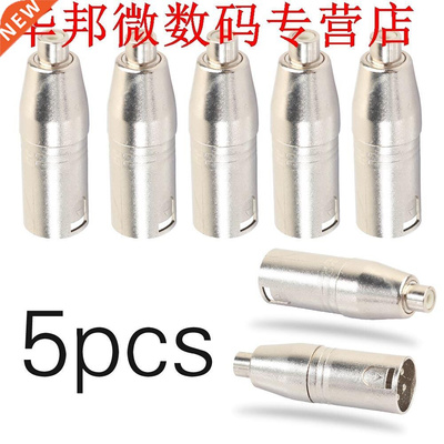 5pcs XLR 3 Pin Man RCA Vrouwelijke Audio Jack Adapter Plug A