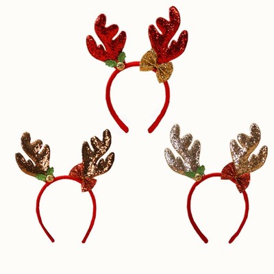 New Arrival US Christmas Headbands Fancy Reindeer Antlers Ha