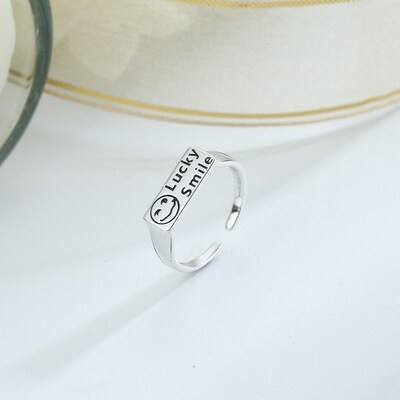 2021 New Arrival Fashion Design Smiley Face Happy Luck Lette