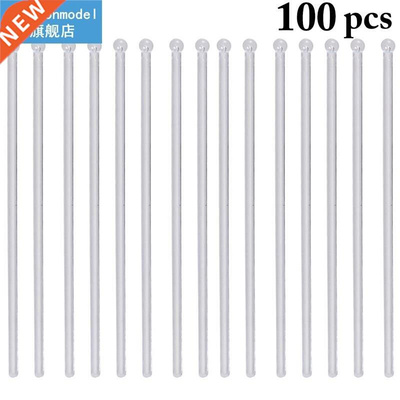 100pcs/set Swizzle Stick Clear Disposable Swizzle Stirrer Dr