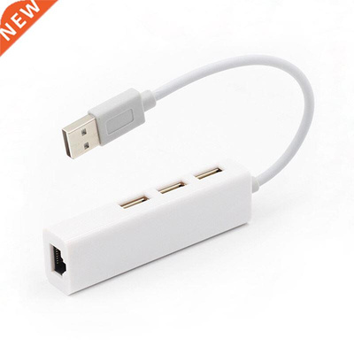 USB Ethernet USB Hub To RJ45 Lan Network Card 10/100 Mbps Et