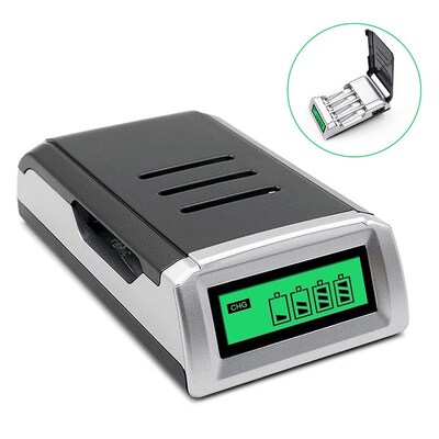 The Universal 1 PCS Smart Charger EU/US/UK LCD plug-in is