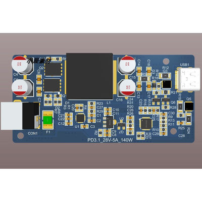USB3.0快充方案IP6550+IP2736C同步降压转换器PCB+原理图文件