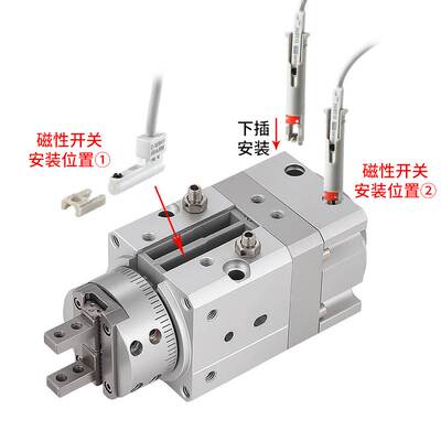 MRHQ气缸开关配件 SMC磁性开关安装码套支架P407090-1 P407060-1