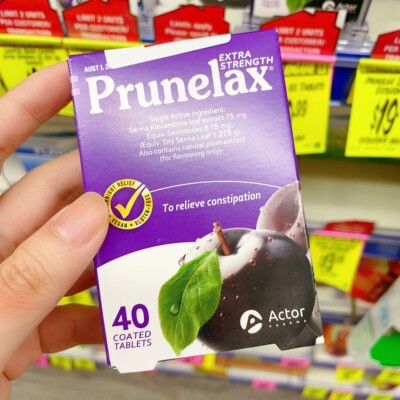 澳洲直邮Prunelax普润乐植物纤维西梅片40粒缓解便密通鞭加强版