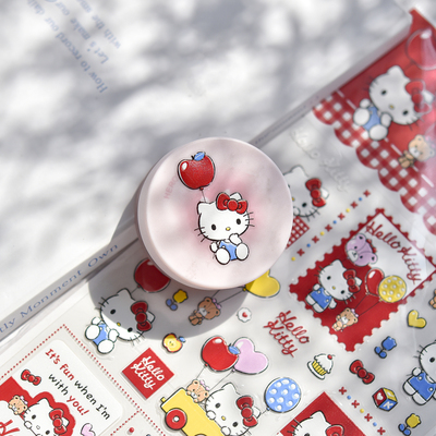 三丽鸥&tomoni合作款贝壳光正版维尼Kitty猫卡通手机壳文具贴纸