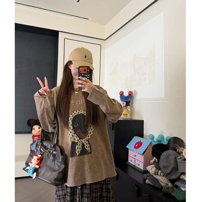 CHACHA【腊肠狗】休闲收拾百搭狗狗印花T恤