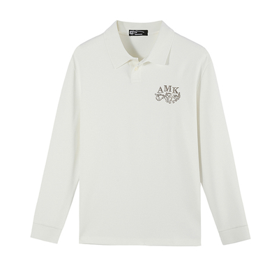 ANDREW MACKENZIE男士 秋冬款休闲舒适翻领长袖T恤内搭上衣