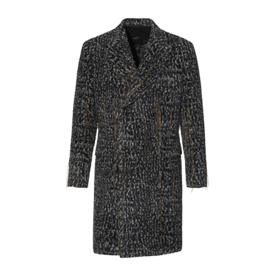 ANDREW MACKENZIE男士秋冬款商务休闲厚款西装领长款大衣外套上衣