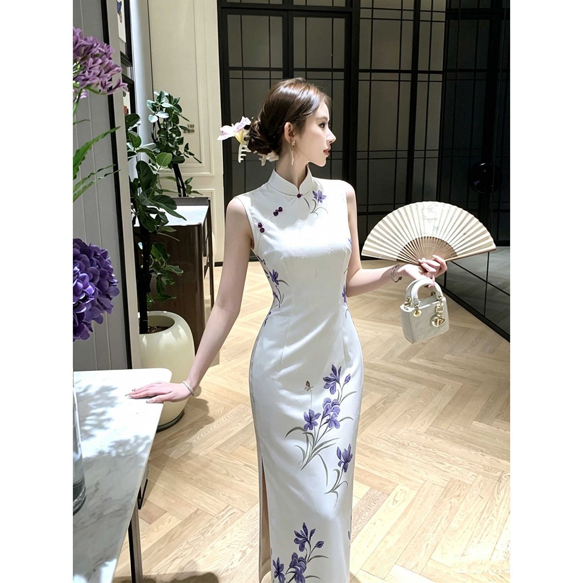 新中式改良旗袍2026新款高端大气上档次高知得体无袖连衣裙女夏季