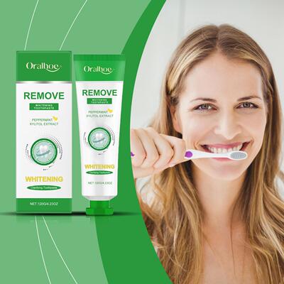 ORALHOE Whitening Toothpaste - Gently cleans teeth, freshens