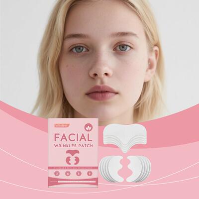 VIARELINE Forehead Smiling Patch - Daily Skin Hydration, Fac