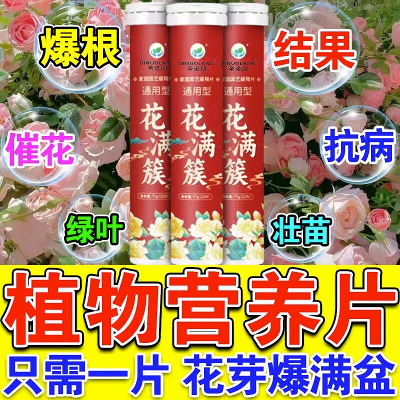植物营养棒缓释肥料盆栽花卉家用懒人养花通用型长效营养液片绿植