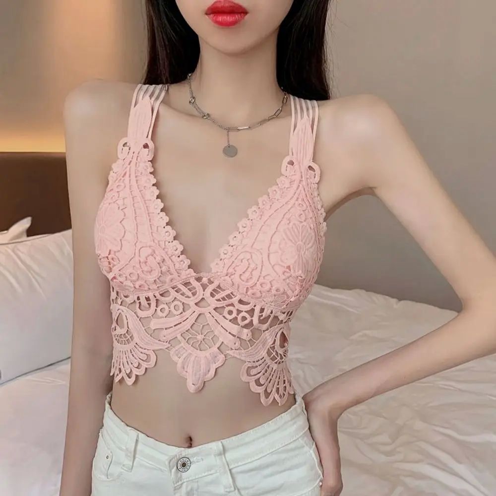 钩花镂空蕾丝美背Hook flower hollow lace beautiful back woman