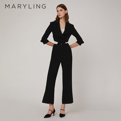 MARYLING翻驳领短西装外套