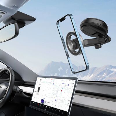 适用tesla出风口磁吸手机