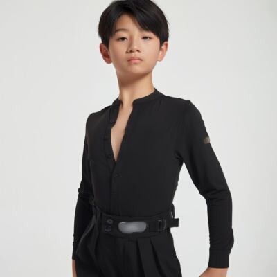 秋OSD同款男童拉丁舞长袖练功服
