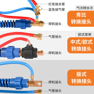 奥泰WP-18水冷氩弧焊枪WS-315/YT-30TSW 400氩弧焊机配件快插螺母