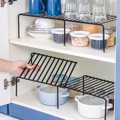 kitchen layering shelves cupboard dish shelf bathroom makeup