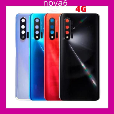 适用华为nova6后盖原装4G版后壳玻璃5g版手机后屏原