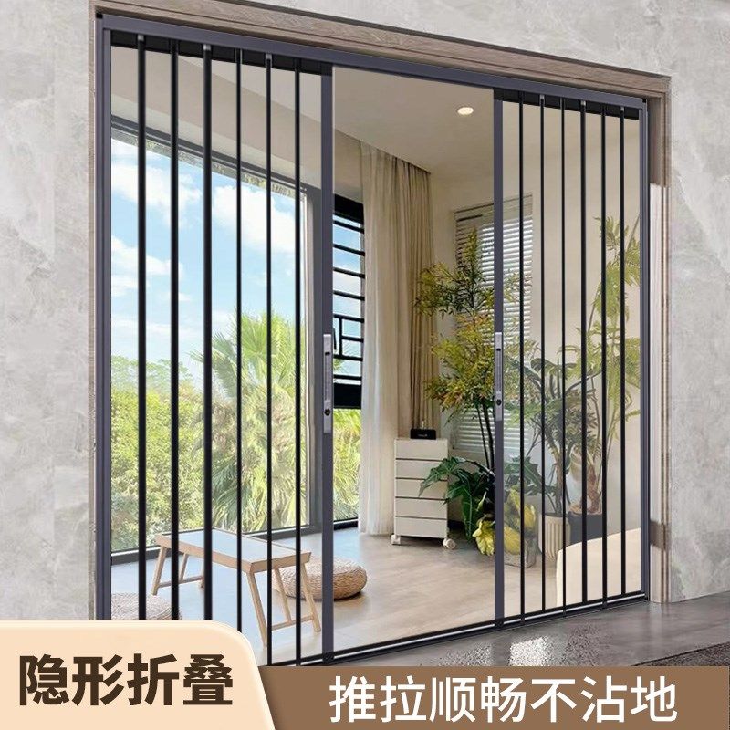全景门亚克力透明水m晶推拉折叠门厨房客厅卫生间玻璃门小户型隔