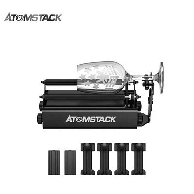 ATOMSTACK R3 pro滚轴360°旋 雕刻圆柱形物体激光雕刻机配件滚轮