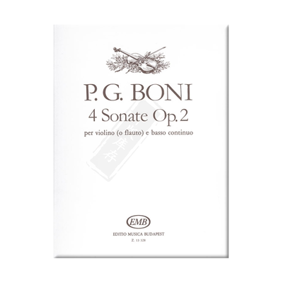 堡尼四首奏鸣曲小提琴或长笛