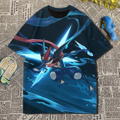 甲贺忍蛙t恤日系短袖精灵宝可梦