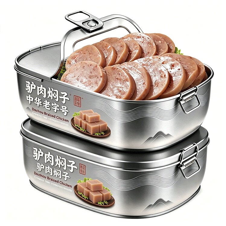 老字号】正宗驴肉焖子官方旗舰店正品驴肉火烧特色小吃灌香肠熟食