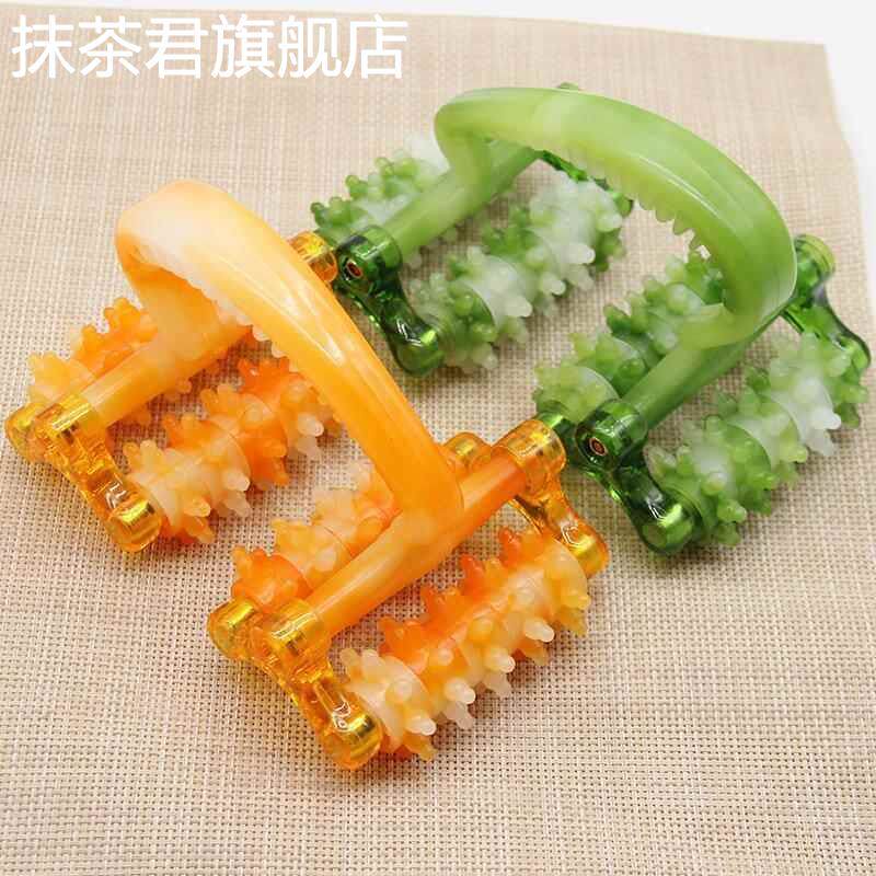 现货手持滚轮按摩器月球车塑料按摩腿部按摩轮全身手动滚轮按摩器