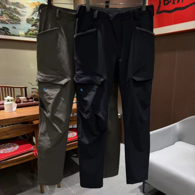 27040春秋户外软壳休闲登山裤防水防风男士冲锋裤透气直筒长裤