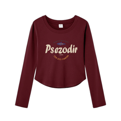 正肩女t恤打底衫短款长袖上衣女